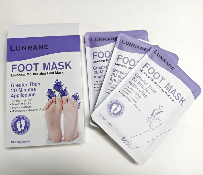 Lunrane 3 Pack Foot Peel Mask Exfoliator for Dry Cracked Dead Skin Fee ...