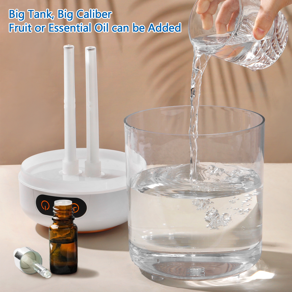 Treamon Humidifiers for Home, 4.5 L Top Fill Cool Mist Humidifiers wit